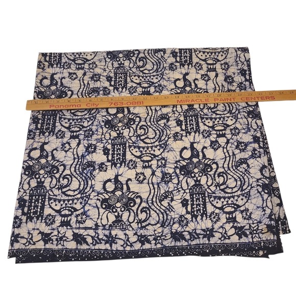The Unbranded Brand | Art | Vintage Blue White Batik Fabric Cotton 83 ...